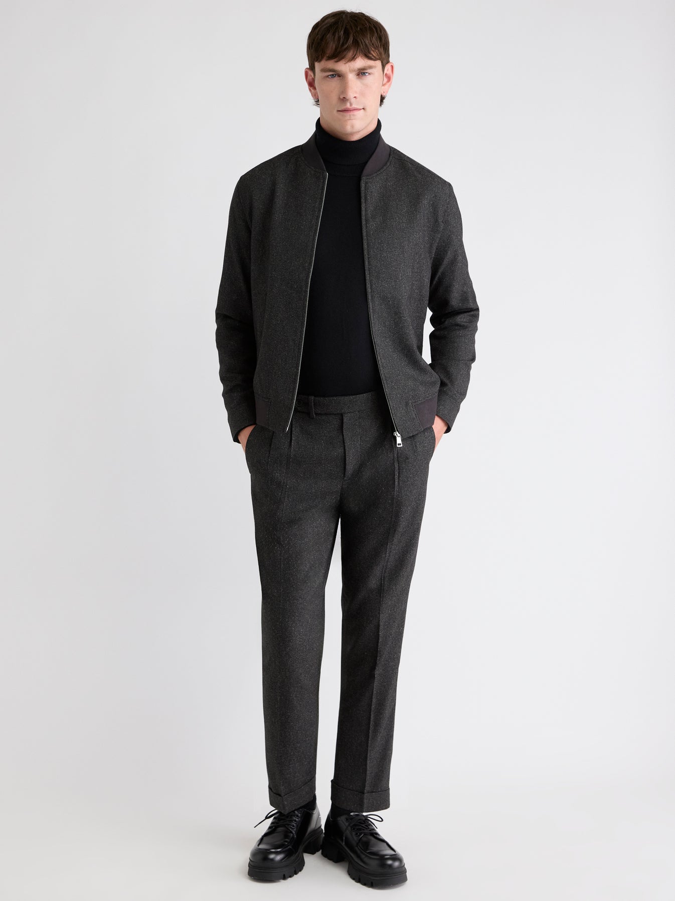 Tweed Bomber Jacket | RW&CO.