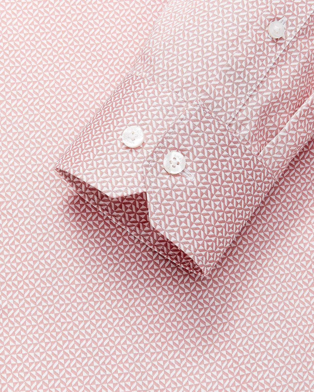 Slim Fit Geometric Pattern Dress Shirt | RW&CO.