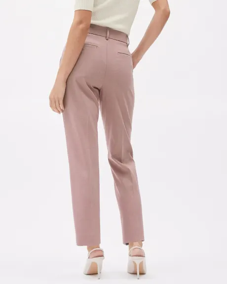 Pantalon Mauve à Jambe Droite et Taille Mi-Haute | RW&CO.