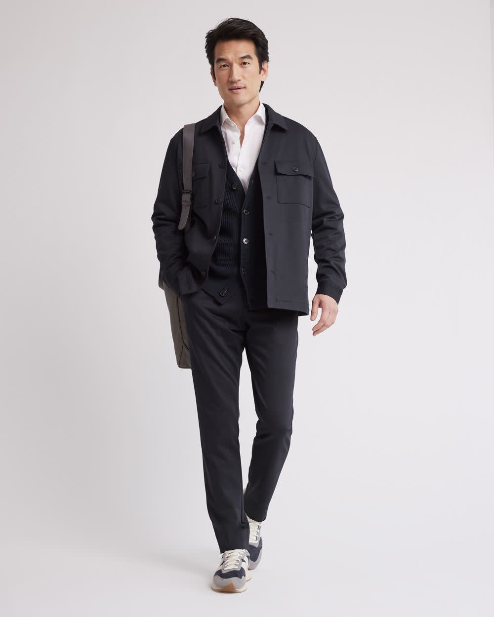 Navy Shacket with Chest Pockets | RW&CO.