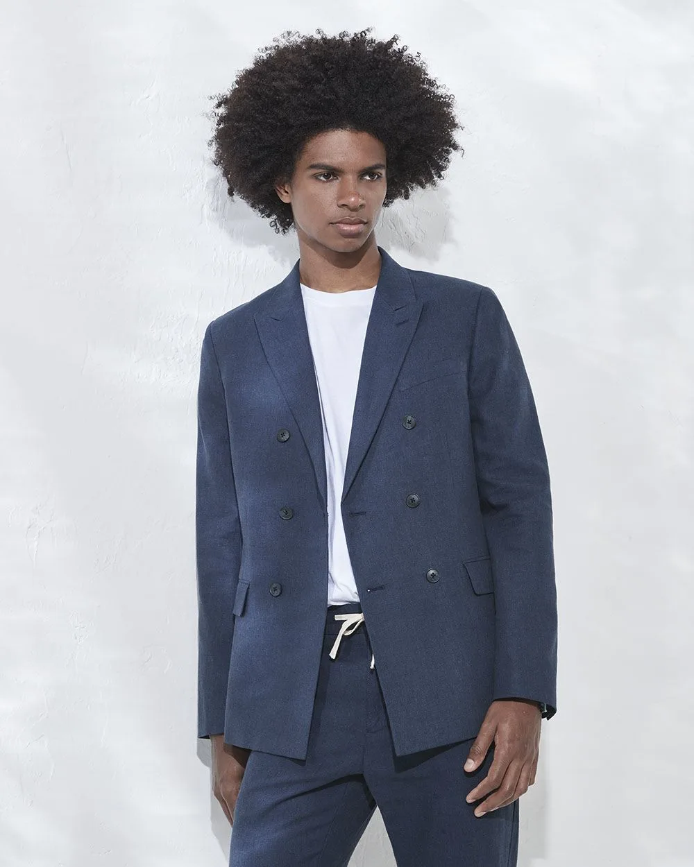Linen Double-Breasted Blazer | RW&CO.