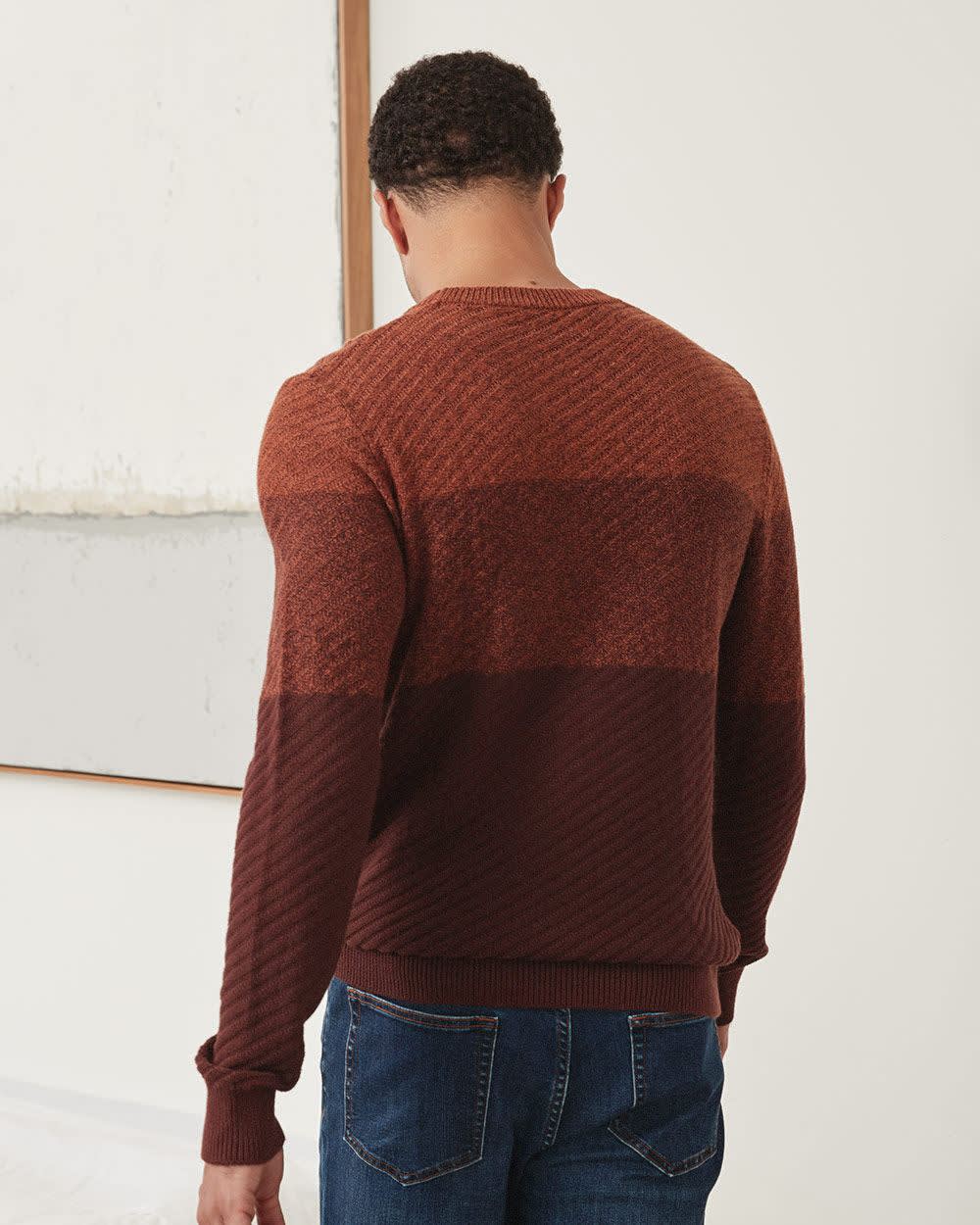 Gradient Colour Crew Neck Sweater | RW&CO.