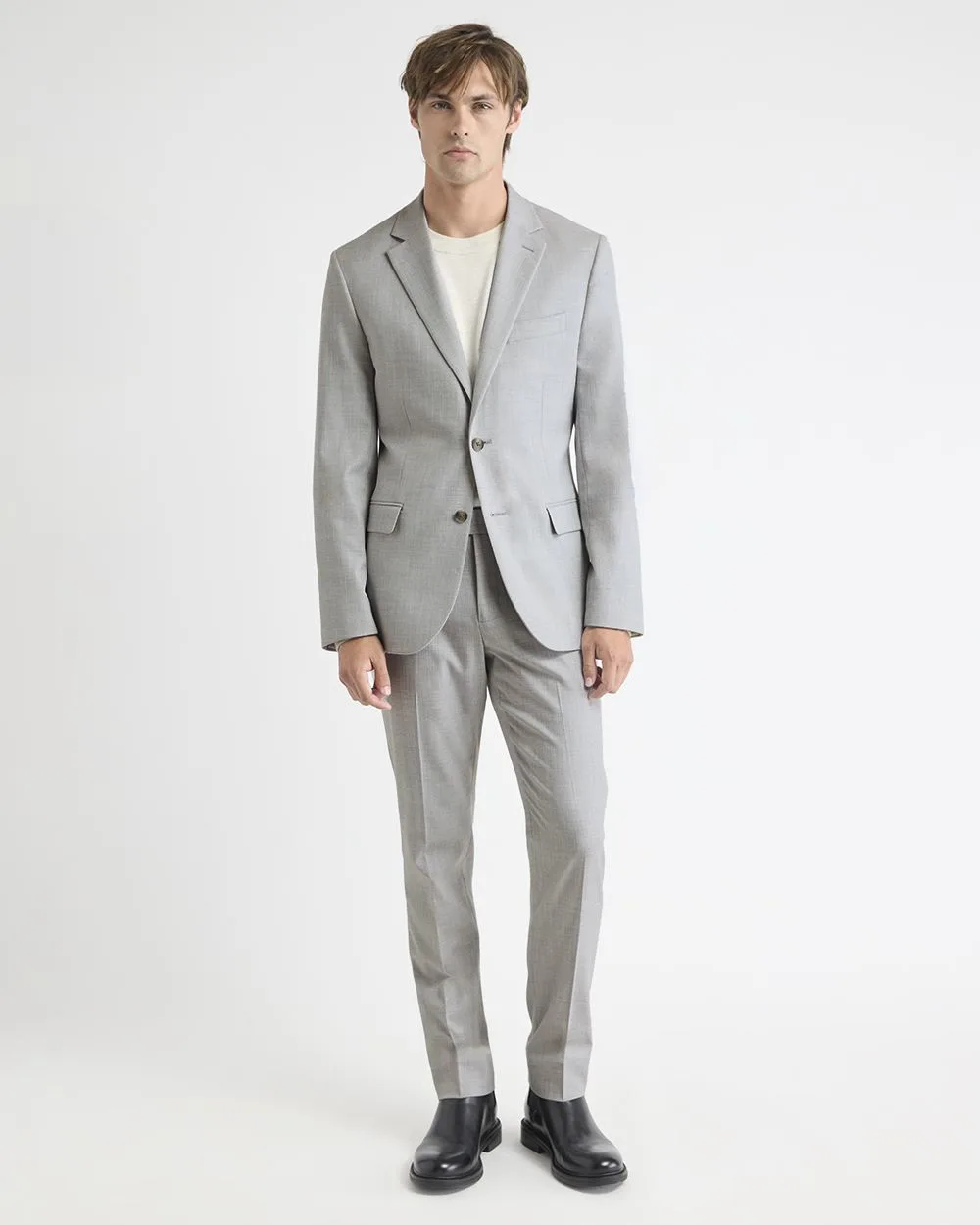 Essential Light Grey Suit Blazer | RW&CO.
