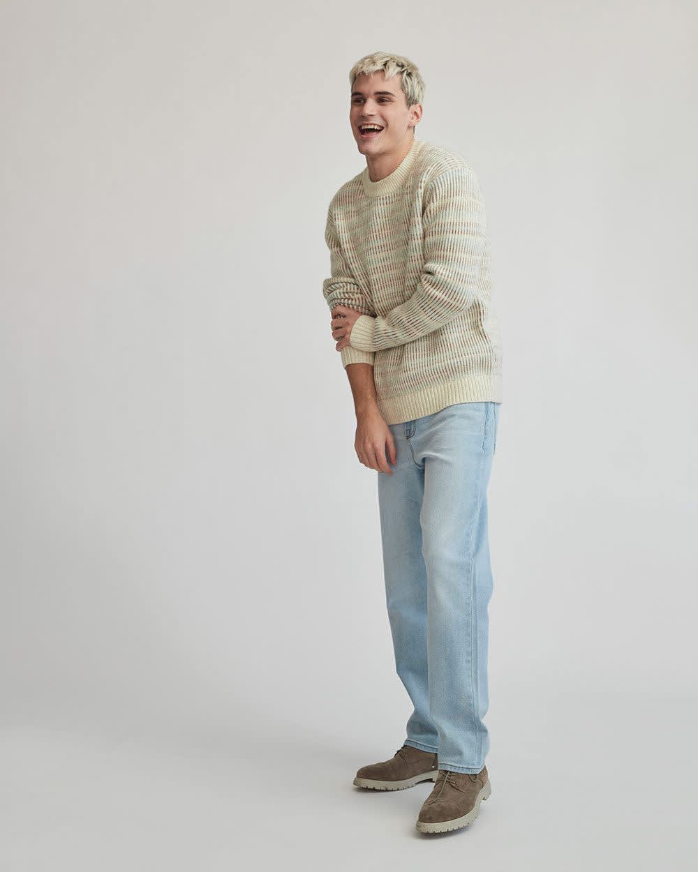 Gender-Neutral Gradient Crew-Neck Sweater | RW&CO.