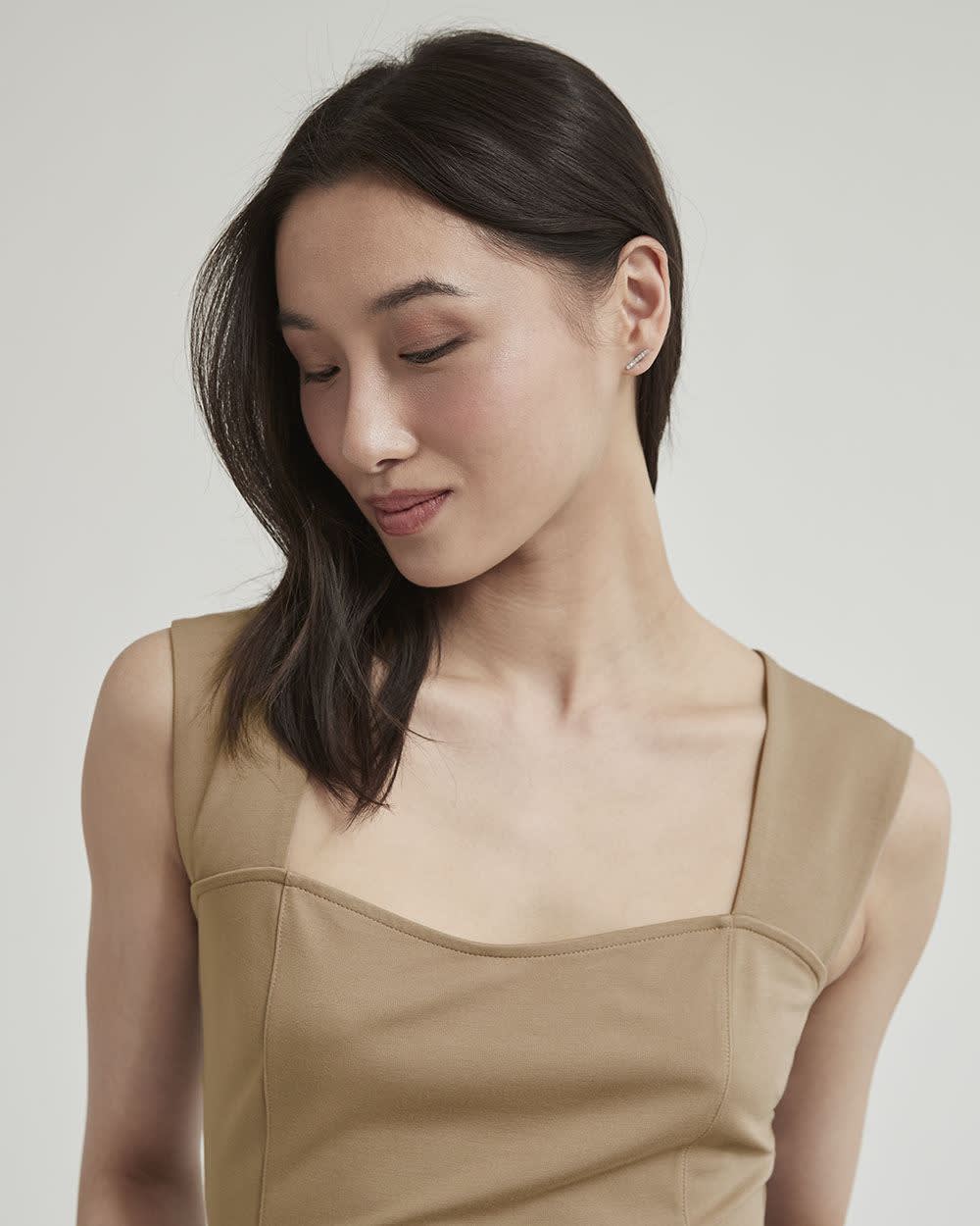 Bodycon Top with Sweatheart Neckline | RW&CO.
