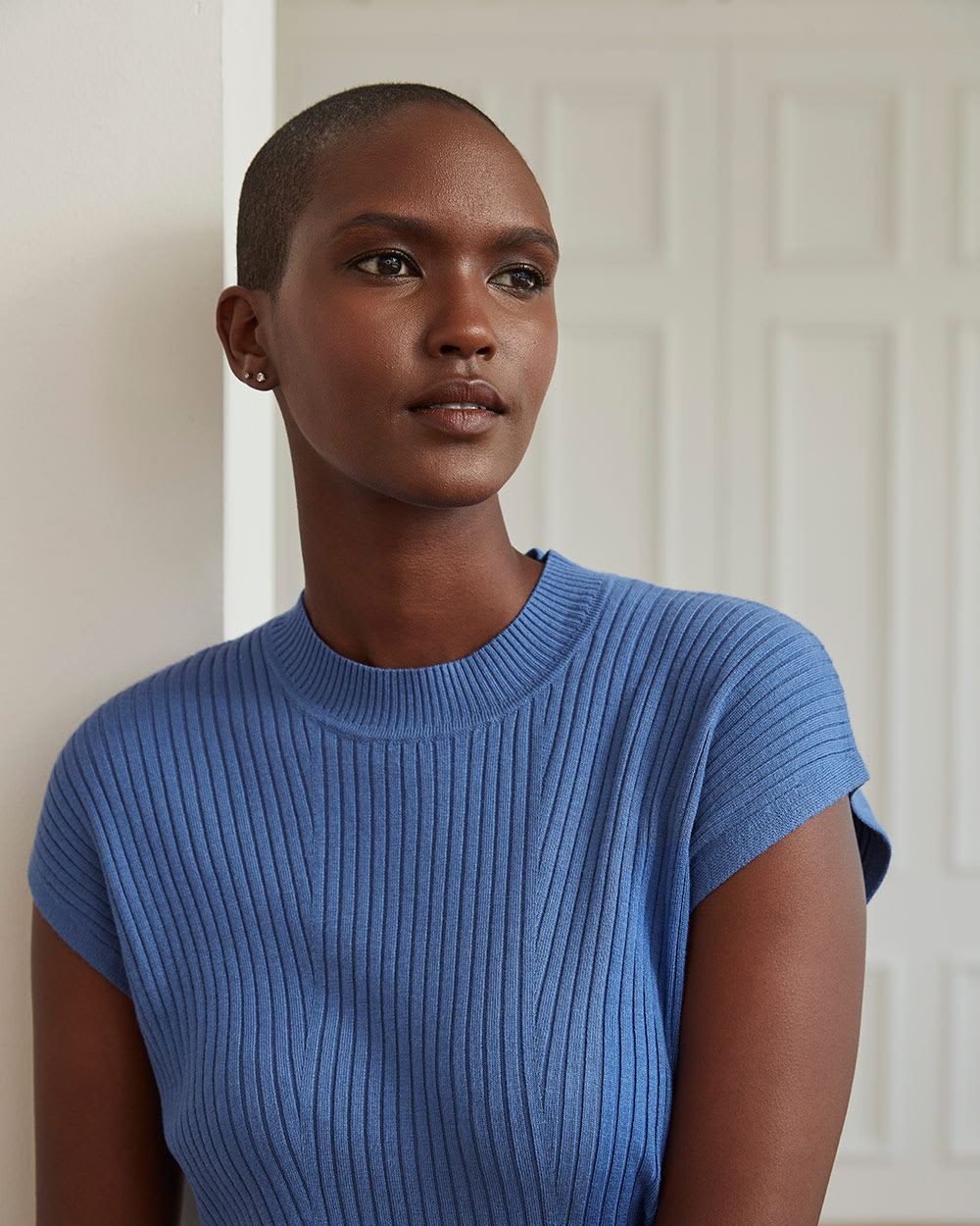 Extended Sleeve Ribbed Knit Sweater | RW&CO.