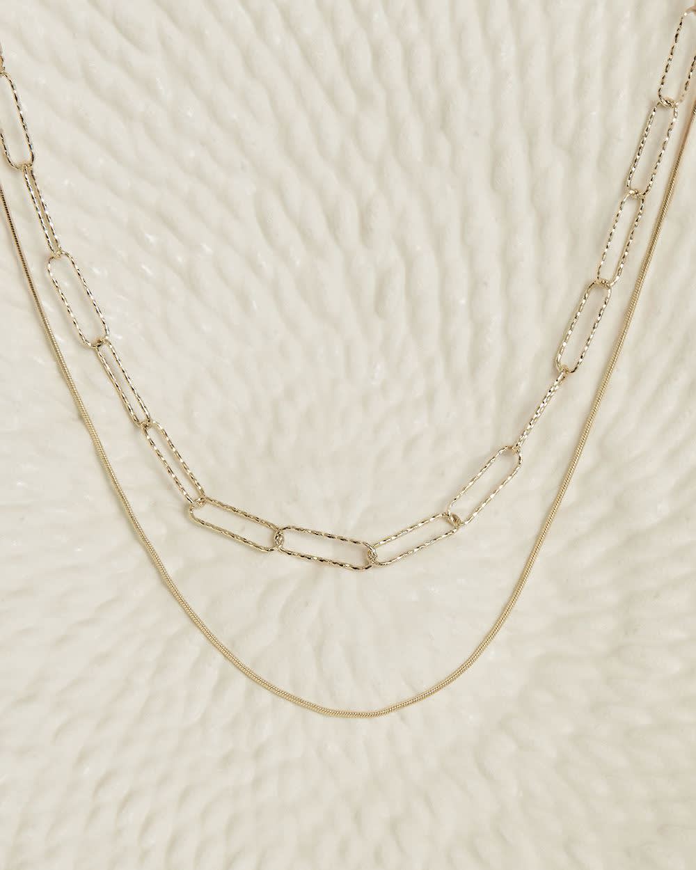 Two-Row Chain Necklace | RW&CO.