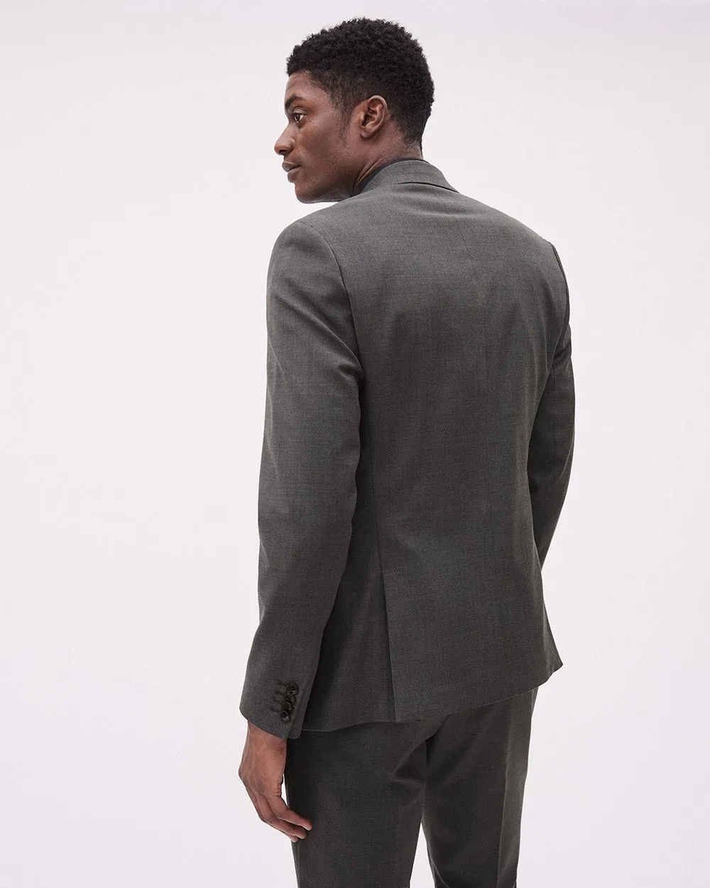 Dark Grey Wool Suit Blazer | RW&CO.
